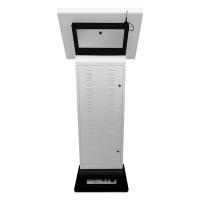 China Infrared IR Touch Screen Monitor Floor Stand , Multimedia Free Standing Digital Signage for sale