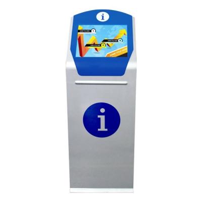 China All In One PC Interactive Touch Screen Kiosk Elegant Design For Bus Station for sale
