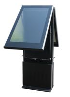 China Double Side Screen Free Standing Lcd Display , Ultrathin 55 Inch Large Touch Screen Kiosk for sale