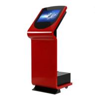 China Wifi 19 Inch Interactive Information Kiosk , Red OPS Structure Digital Kiosks Touch Screen for sale