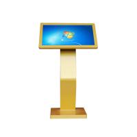 China Customized 21.5 Inch All In One PC Touch Screen Gold Shell Wide Lcd Ad Player for sale