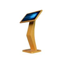 China Customized 21.5 Inch All In One PC Touch Screen Gold Shell Wide Lcd Ad Player for sale