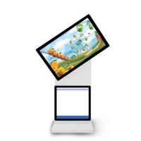 China Rotating Digital Poster Touch Screen Monitor Floor Stand , High Resolution Digital Kiosk Display for sale