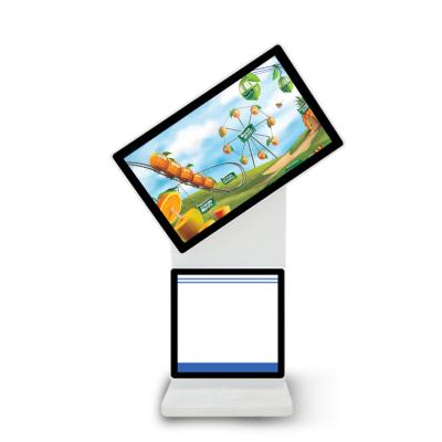 China Rotating Digital Poster Touch Screen Monitor Floor Stand , High Resolution Digital Kiosk Display for sale