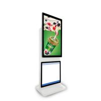 China Rotating Digital Poster Touch Screen Monitor Floor Stand , High Resolution Digital Kiosk Display for sale