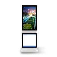 China Rotating Digital Poster Touch Screen Monitor Floor Stand , High Resolution Digital Kiosk Display for sale