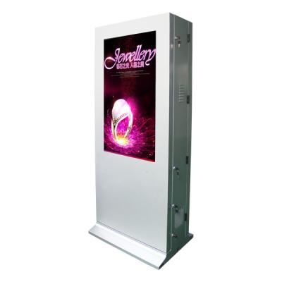 China Wireless Wifi Stand Alone Digital Signage With Air - Conditioner , Floor Standing Touch Screen Kiosk for sale