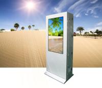 China Wireless Wifi Stand Alone Digital Signage With Air - Conditioner , Floor Standing Touch Screen Kiosk for sale
