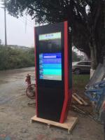 China Capcitive Outdoor Digital Signage , Touch Screen Kiosk Stand For Road Advertising Sign for sale
