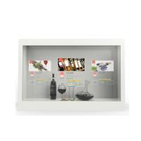 China 21.5 to 85 Inch Android Remote Control Transparent Display Box Flexible Advertising Equipment for sale