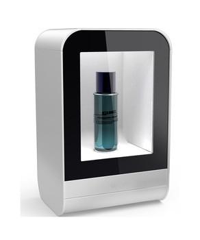 China White Indoor Auto Transparent LCD Screen Display Box 22 Inch With Metal Back Shell for sale