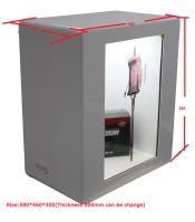 China White Indoor Auto Transparent LCD Screen Display Box 22 Inch With Metal Back Shell for sale