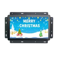 China Multimedia Open Frame LCD Display Metal Housing Black Built - In Media Player for sale