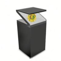 China Trade Show 3D Holographic Display 1 Side 180 Degree 22 Inch Sheet Metal Holocube for sale