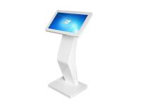 China White 21.5'' Floor Stand Horizontal Screen Multi Touch Interactive Desktop KIOSK With 1080P Full HD for sale