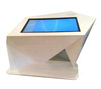 China Customized White Windows10 43'' Infrared Stand Up Computer Kiosk ,Convenient Digital Query Machine for sale