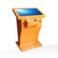 China 32 Inch Horizontal Build-In Pc Multi Touch Screen Interactive Self-Service Kiosk With Printer And Card Reader for sale