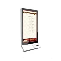 China 32 Inch Wall Mounted Touch Screen Kiosk Food Self Service Kiosk Bulit In POS System for sale