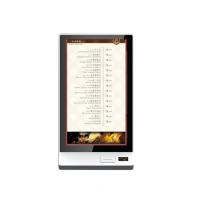 China 32 Inch Wall Mounted Touch Screen Kiosk Food Self Service Kiosk Bulit In POS System for sale