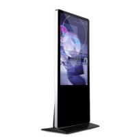 China High Brightness Touch Screen Monitor Floor Stand , Digital Advertising Displays 43 - 65 Inch for sale