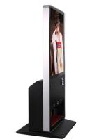 China Shoe Polish Digital Signage Kiosk 43 Inch Free Standing With Phone Charger for sale