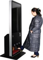 China Shoe Polish Digital Signage Kiosk 43 Inch Free Standing With Phone Charger for sale