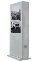 China Free Standing Outdoor Touch Screen Kiosks Air Cooling LCD Display Digital Signage IP65 Waterproof for sale