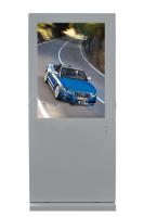 China Free Standing Outdoor Touch Screen Kiosks Air Cooling LCD Display Digital Signage IP65 Waterproof for sale