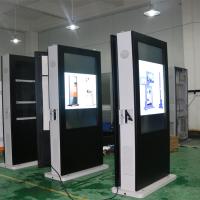 China 65 Inch Digital Kiosks Touch Screen , Floor Standing LCD Advertising Display With Air Conditioner for sale