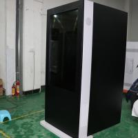 China 65 Inch Digital Kiosks Touch Screen , Floor Standing LCD Advertising Display With Air Conditioner for sale