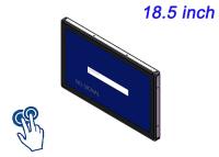 China 18.5-Inch Touch Embedded Monitor for Fitness Equipment, Information Kiosks, Wayfinding Displays, and Transportation Interfaces for sale