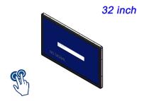 China 32-Inch Touch Embedded Monitor for Surveillance Systems, Logistics Operations, Airport Displays, and Control Rooms for sale