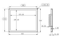 China 19-Inch Embedded Monitor for Security Panels, Industrial Equipment, Medical Displays, and Public Information Kiosks for sale