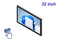 China 32-Inch Windows Touch Embedded Monitor for Control Rooms, Logistics Displays, Surveillance Systems, and Public Transportation Interfaces for sale