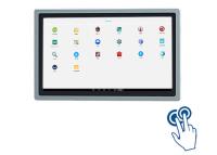 China 18.5-Inch Fanless Android Touch Monitor for Transportation Hubs and Industrial Control for sale