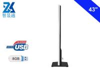China 43 inch indoor USB version floor stand digital signage player lcd screen for advertising purpose for sale