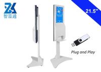 China Standalone Hand Sanitizer Digital Signage Kiosk 21.5 Inch for sale