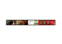 China 23.1 inch ultra Wide stretched Bar LCD advertising display commercial Ultra stretched bar lcd display for sale