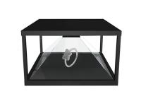 China Full HD 19 Inch 360 degree Holographic Display 3d holographic display pyramid box with 4 Sides View for sale