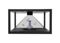 China Full HD 19 Inch 360 degree Holographic Display 3d holographic display pyramid box with 4 Sides View for sale
