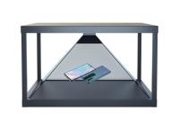 China Full HD 19 Inch 360 degree Holographic Display 3d holographic display pyramid box with 4 Sides View for sale