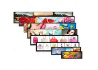 China 28in Wall Mounted Stretched Bar Panel With Digital Signage Media Player Inside for sale