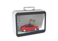 China AC100V Transparent LCD Advertising Screen 15.6 Inch IPS EDP 20W for sale