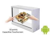 China 19 Inch Transparent Advertising Monitor 20W LVDS For Watch for sale