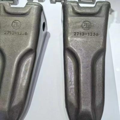 China 13.7kg Ground Engaging Tools ZW DH420 Daewoo Excavator Parts Flat Sharp Bucket Tooth 2713-1236RC Bucket Teeth for sale