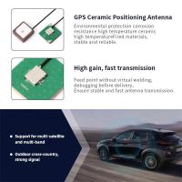 China Hot Sale Custom Ceramic Patch Antenna Gps Gnss Antena 25*25*4m Dual Band Internal 915mhz Ceramic Antenna for sale