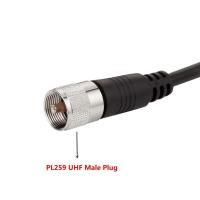 China LANYI  Low Loss 50Ohm RG8X Solid Coaxial Cable UHF PL259 Male Male DC~6GHz Copper Conductor -18dB Return Loss CB Antenna for sale