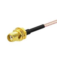 China SMA Female Bulkhead Mount to SMA Male RG316 Antenna Extension Cable Pigtail Jumper Cable Antenna Adapter for sale