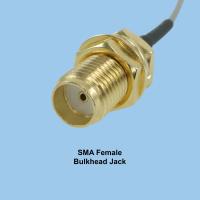 China U.FL to SMA Female Ultra Low-Loss 1.13mm 50 Ohm Coaxial Pigtail Jumper Cable 50MM for 4G LTE 5G for sale