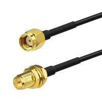 China WiFi Antenna Extension Cable RP-SMA Male RP-SMA Female RG174 50MM 50 Ohm for WiFi Router Security IP Camera Wireless Network for sale